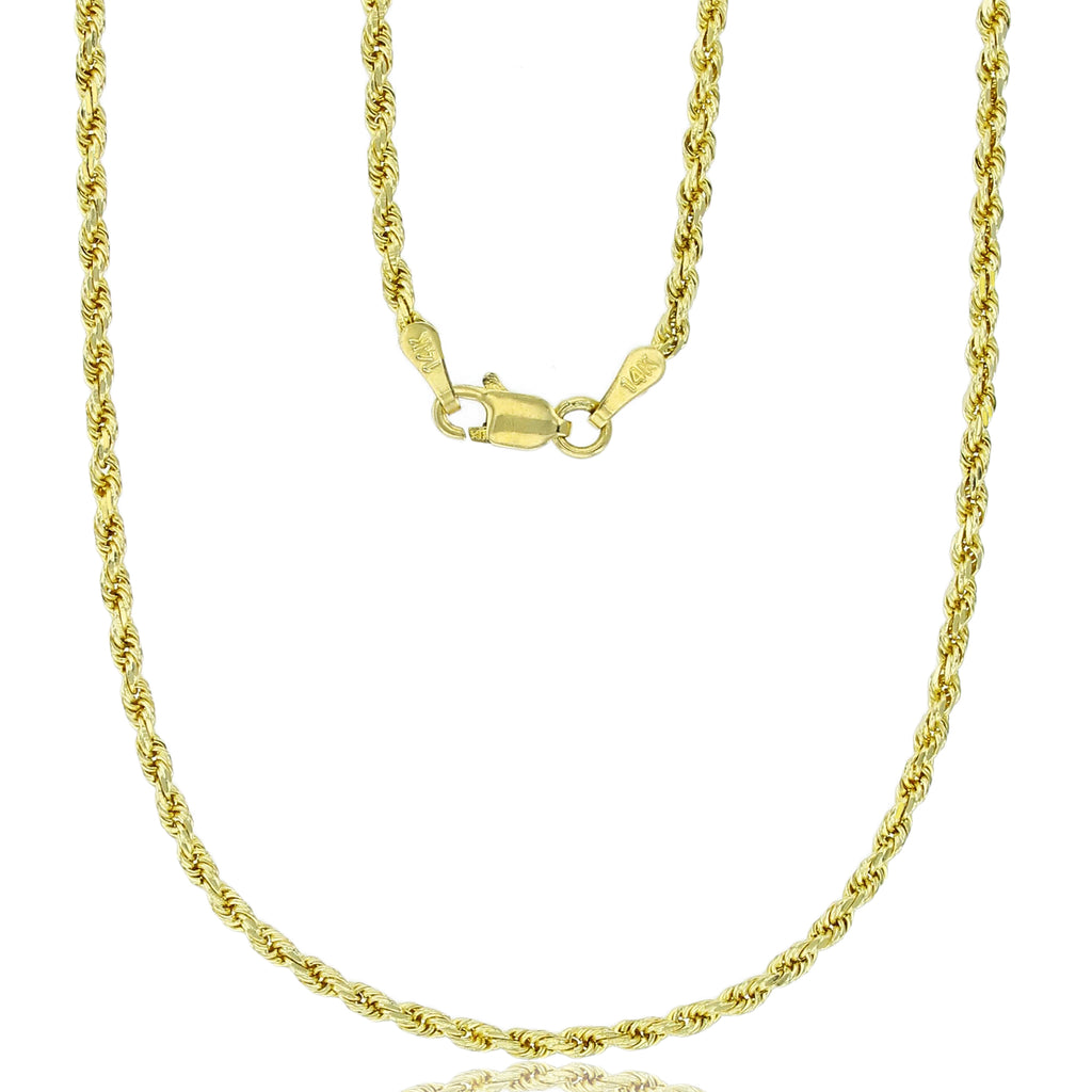 14k Solid Gold Chains — Marquise Jewelry